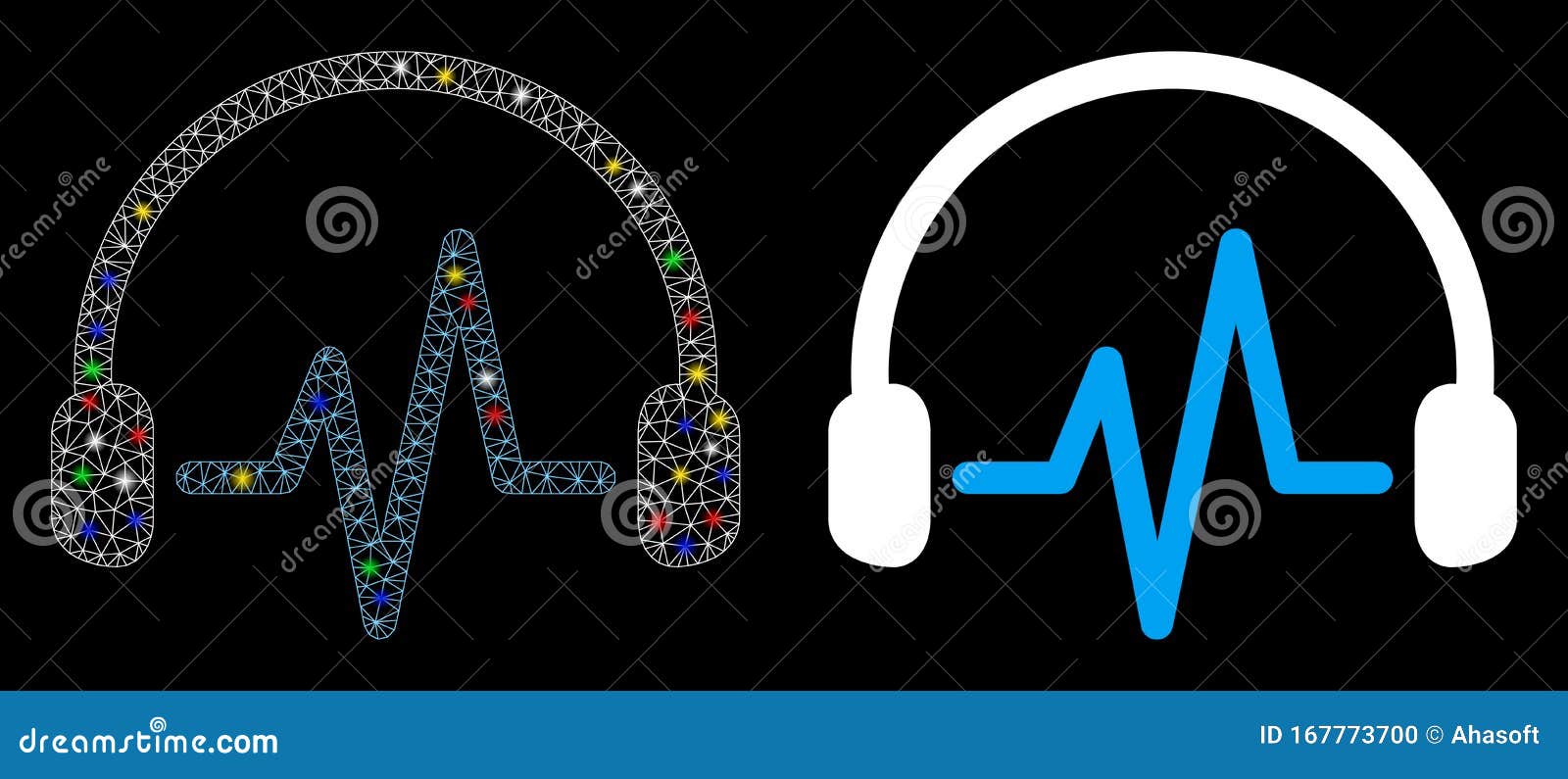 Glossy Mesh Wire Frame Listen Icon with Flare Spots Stock Illustration ... Glossy Mesh Wire Frame Listen Icon with Flare Spots Stock Illustration ...
