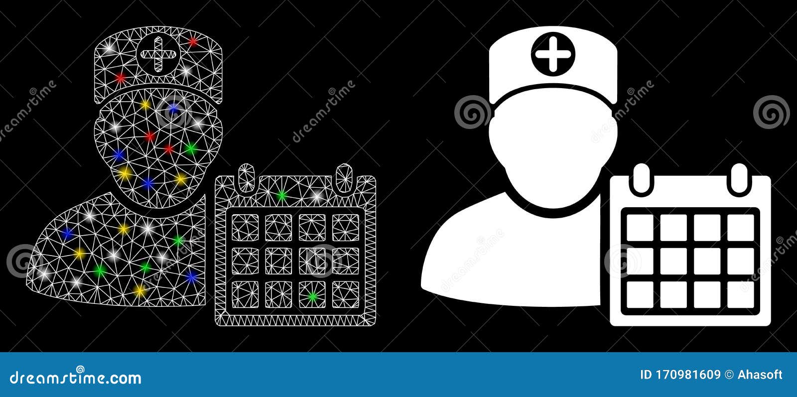 Glossy Mesh Wire Frame Doctor Schedule Calendar Icon with Flash Spots ... Glossy Mesh Wire Frame Doctor Schedule Calendar Icon with Flash Spots ...