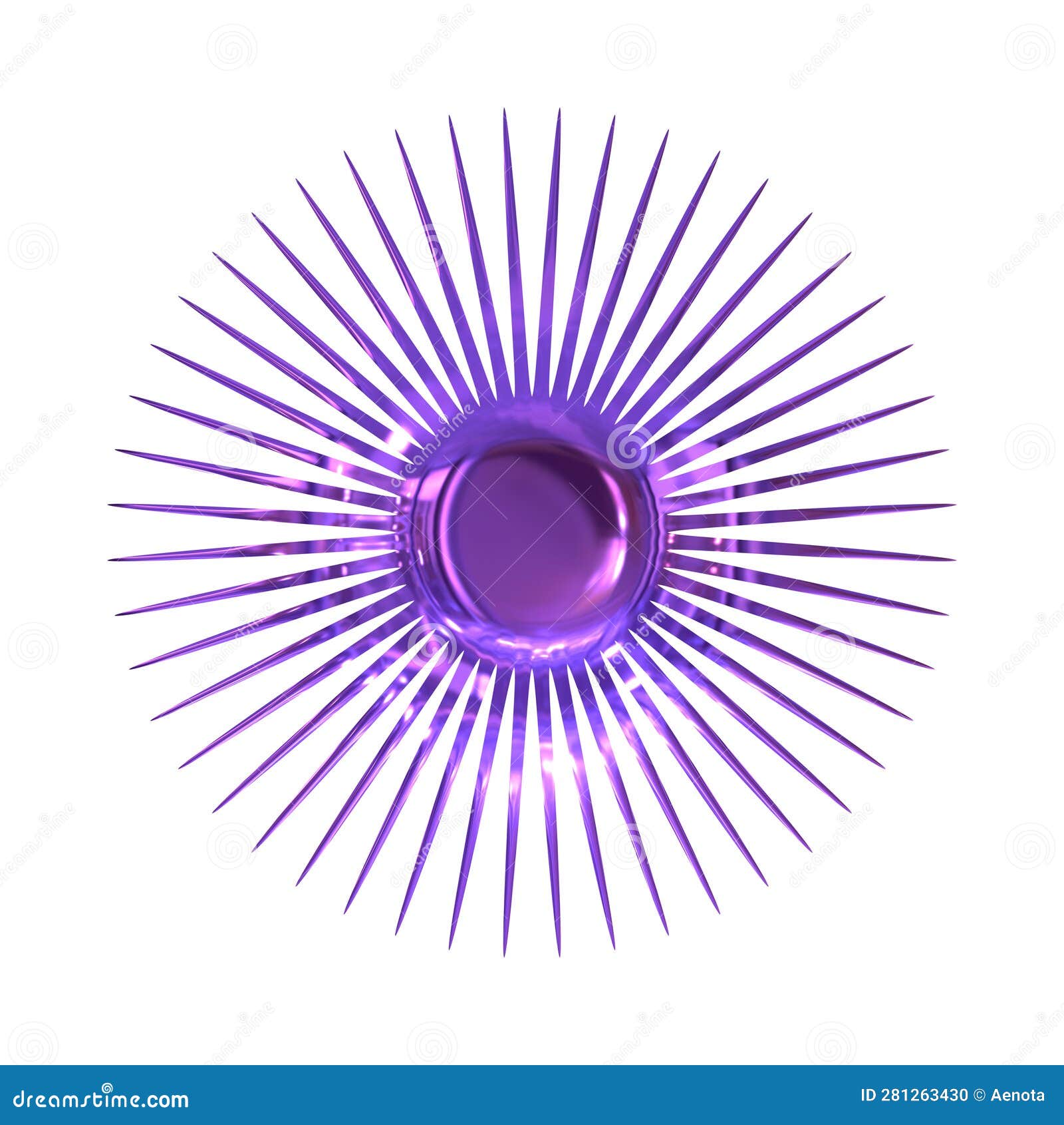 Glossy Metal lilac Star stock illustration. Illustration of bright ...