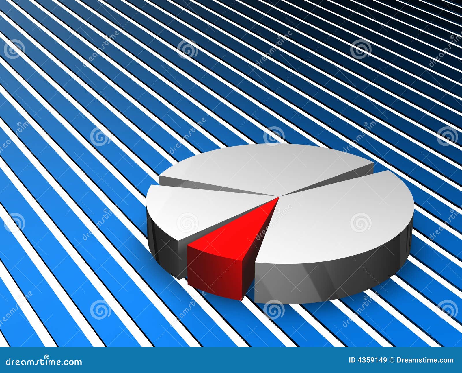 Glossy Metalic Pie Chart stock illustration. Illustration of idea - 4359149