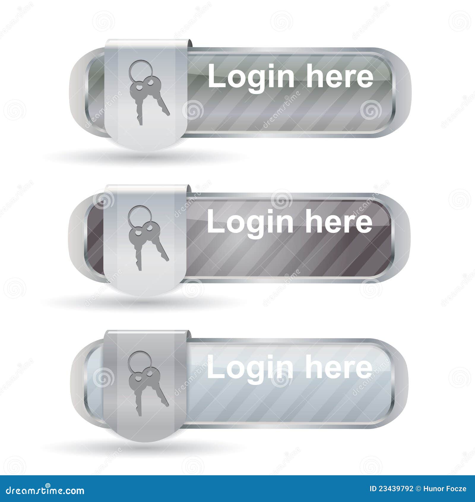 Login Web Buttons On White Cartoon Vector | CartoonDealer.com #117455199