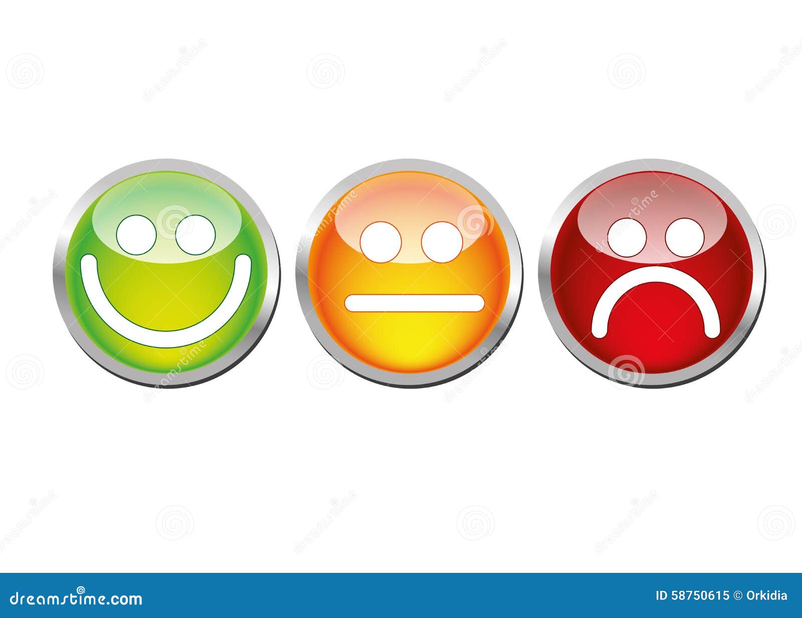 Glossy Mood Emoticons Stock Vector - Image: 58750615