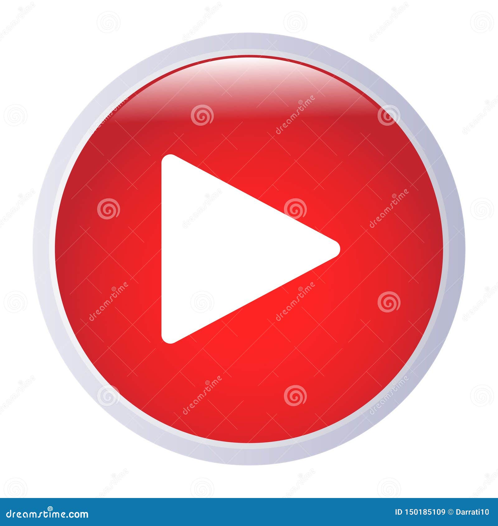 Play Button Icons On Transparent Backdrop. Digita Webl Vector ...