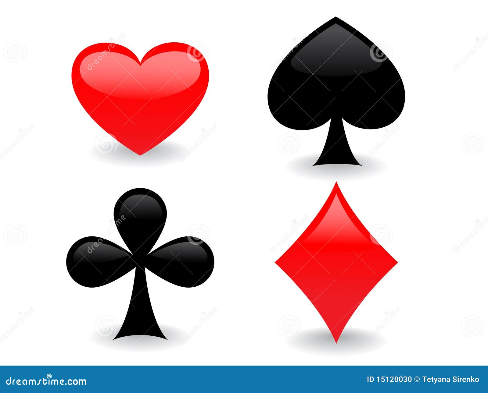 Glossy playing card icons stock vector. Illustration of shape - 15120030