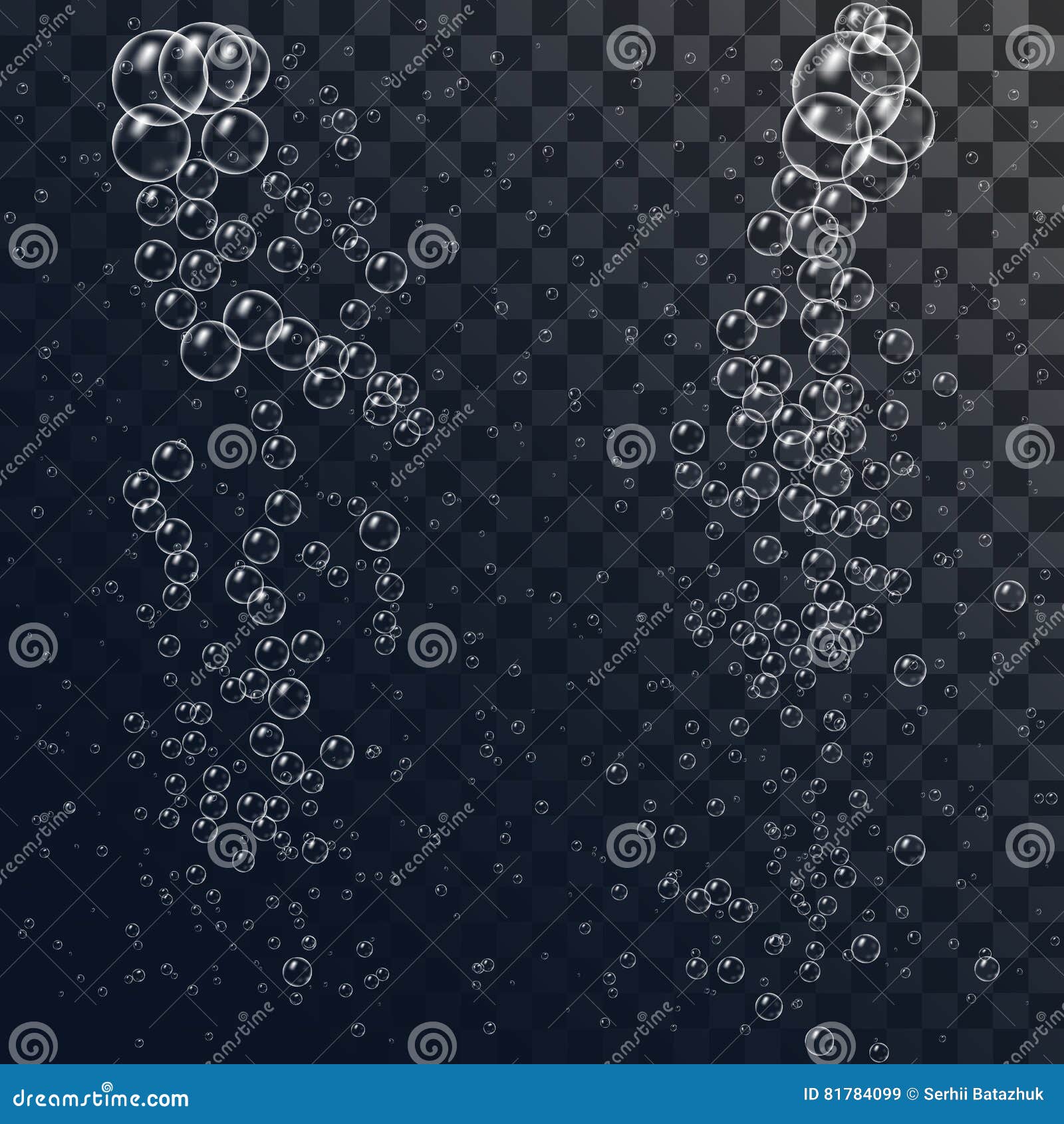 Glossy Realistic and Translucent Aqua Bubble Illustration Stock Vector ...