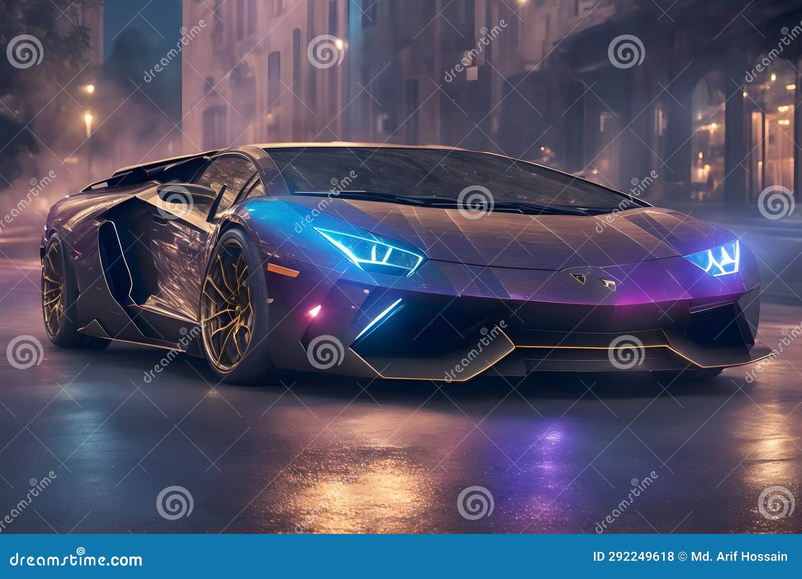 A Glossy Reality Lamborghini Aventador Supercar Render Image Generative ...