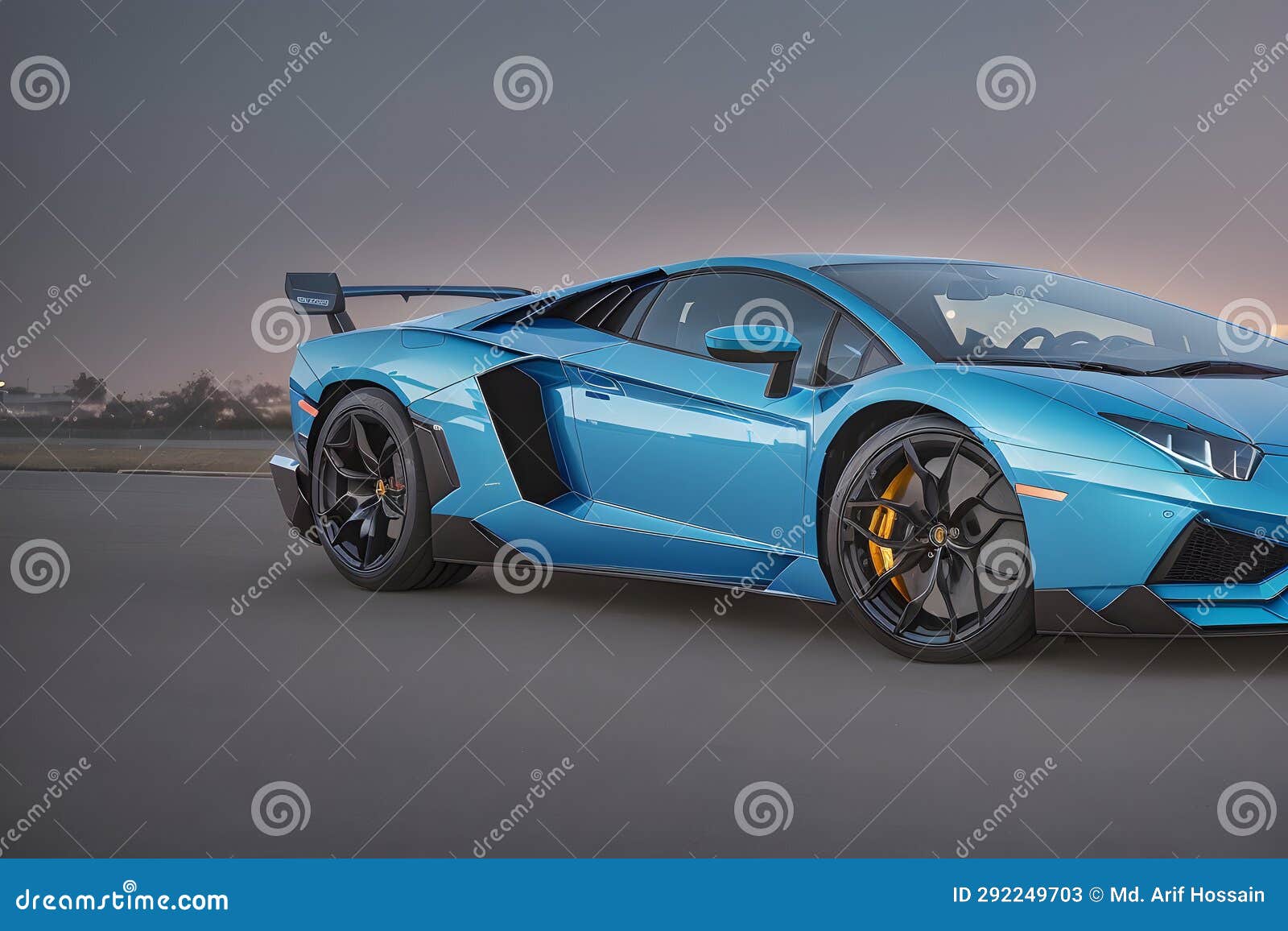 A Glossy Reality Lamborghini Aventador Supercar Render Image Generative ...