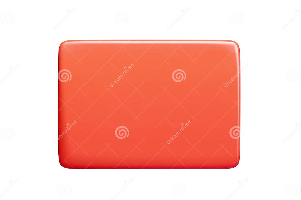 Glossy Red Colored Rectangular Text Banner 3d Vector Stock Illustration ...