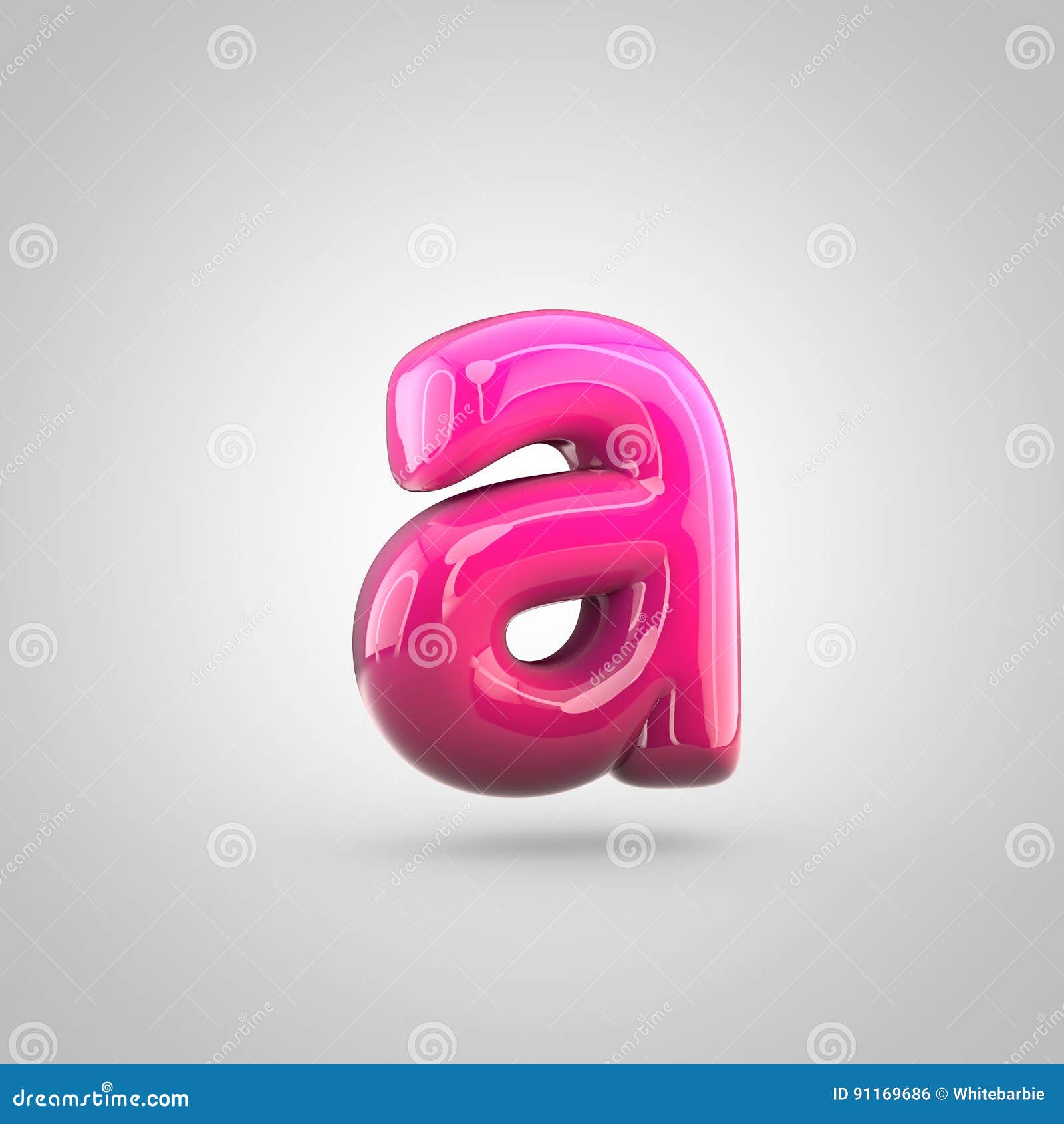The Letter A Lowercase In Pink