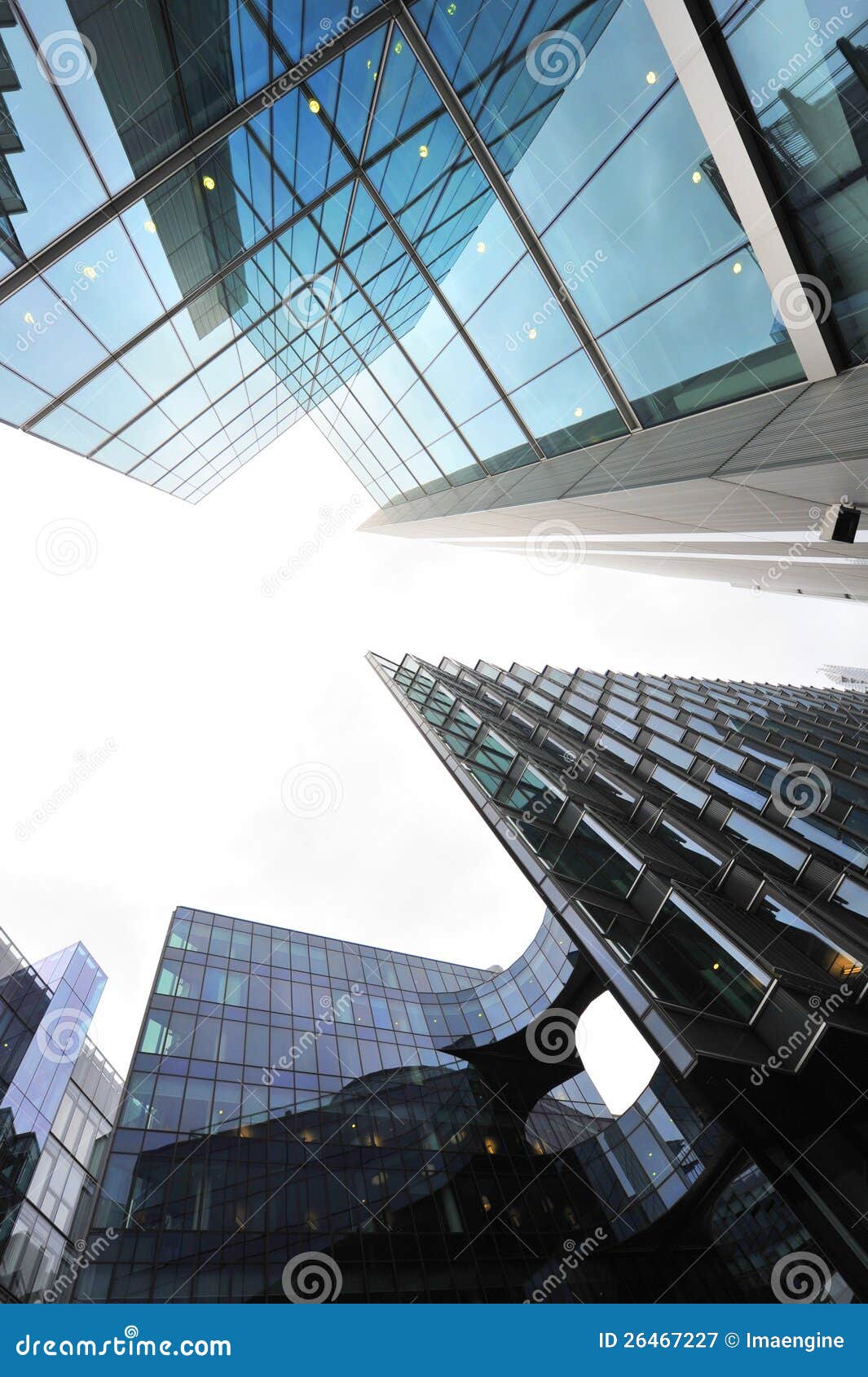 Glossy Reflecting Surfaces of Modern Buildings Stock Image - Image of ...