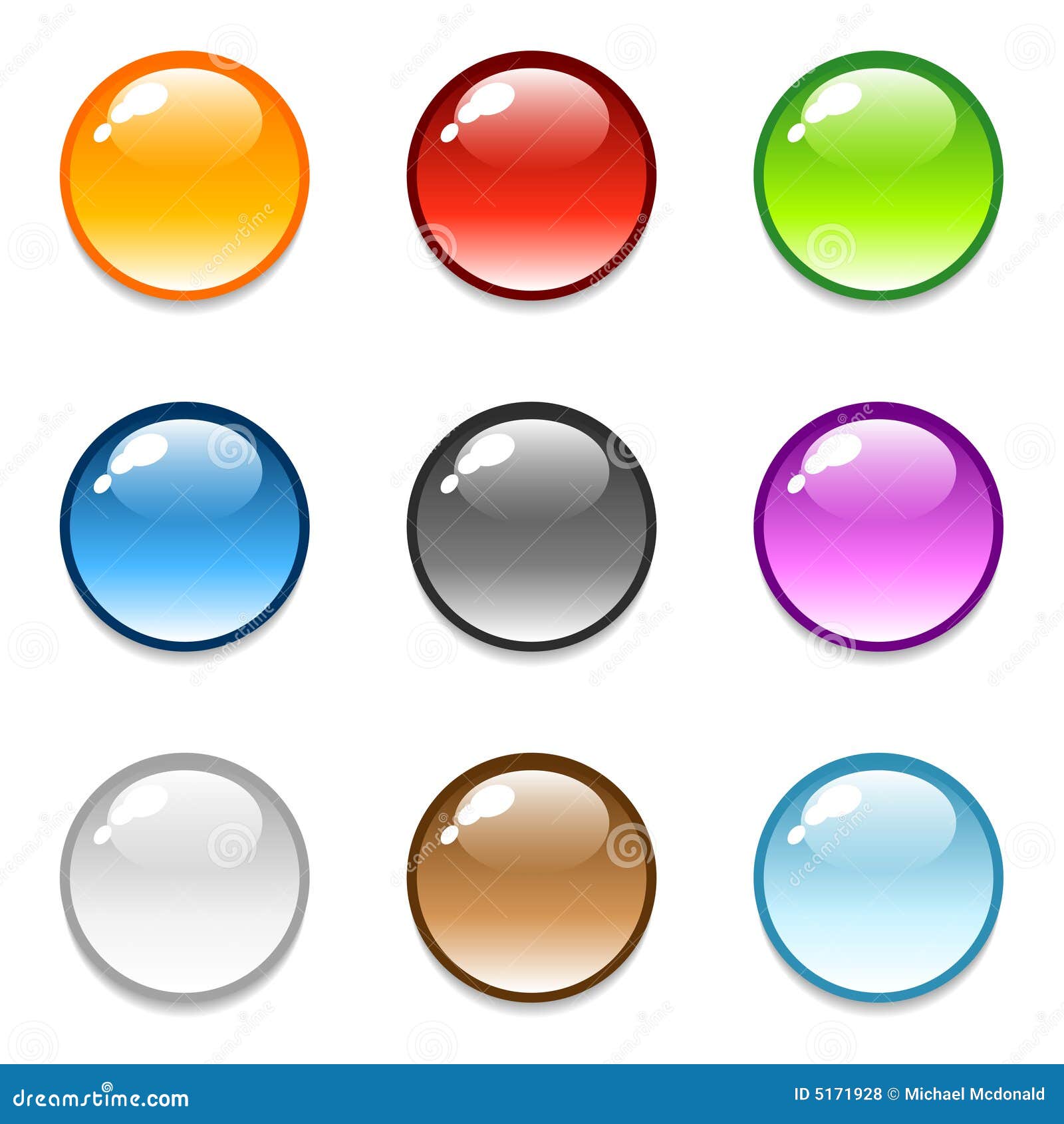 Glossy round button icons stock vector. Illustration of internet - 5171928 Glossy round button icons stock vector. Illustration of internet - 5171928