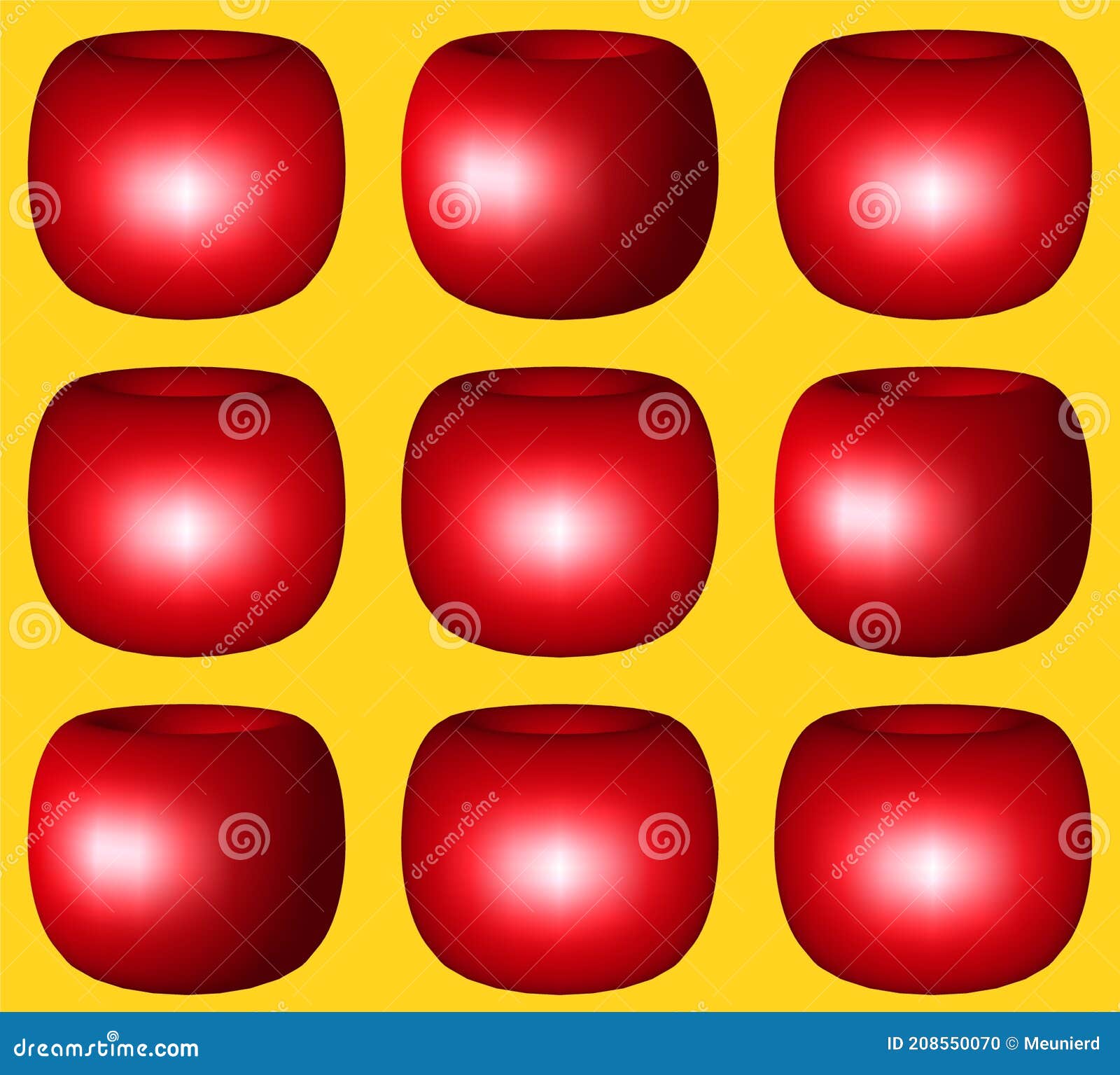 Glossy rows of redÂ apples stock illustration. Illustration of halved ...