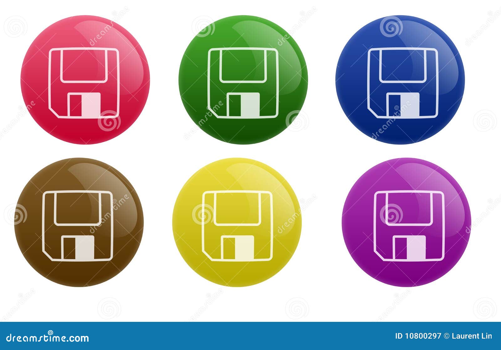 Glossy Save Button Royalty Free Stock Photography - Image: 10800297