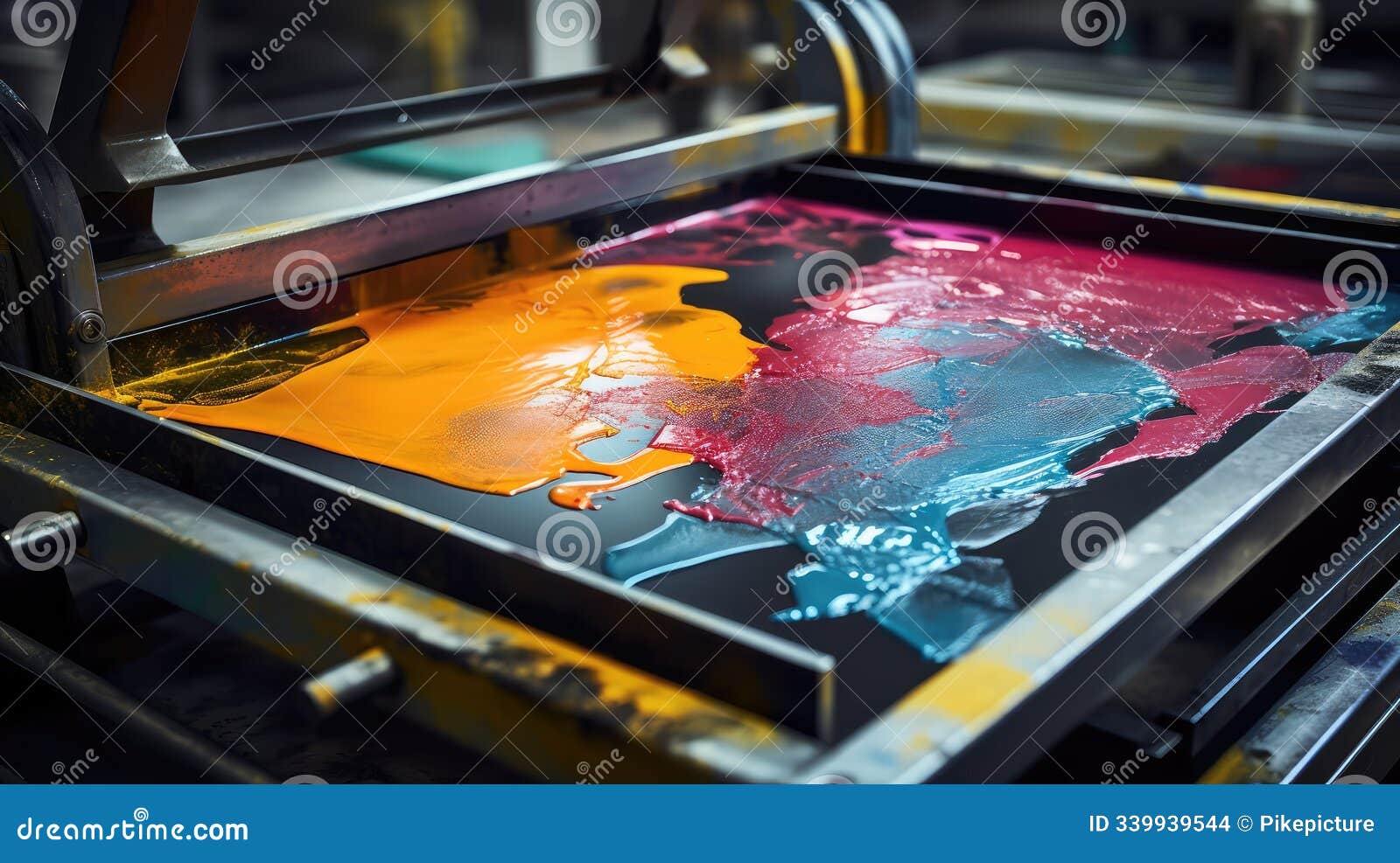 Glossy Screen Printing Texture Stock Illustration - Illustration of ...