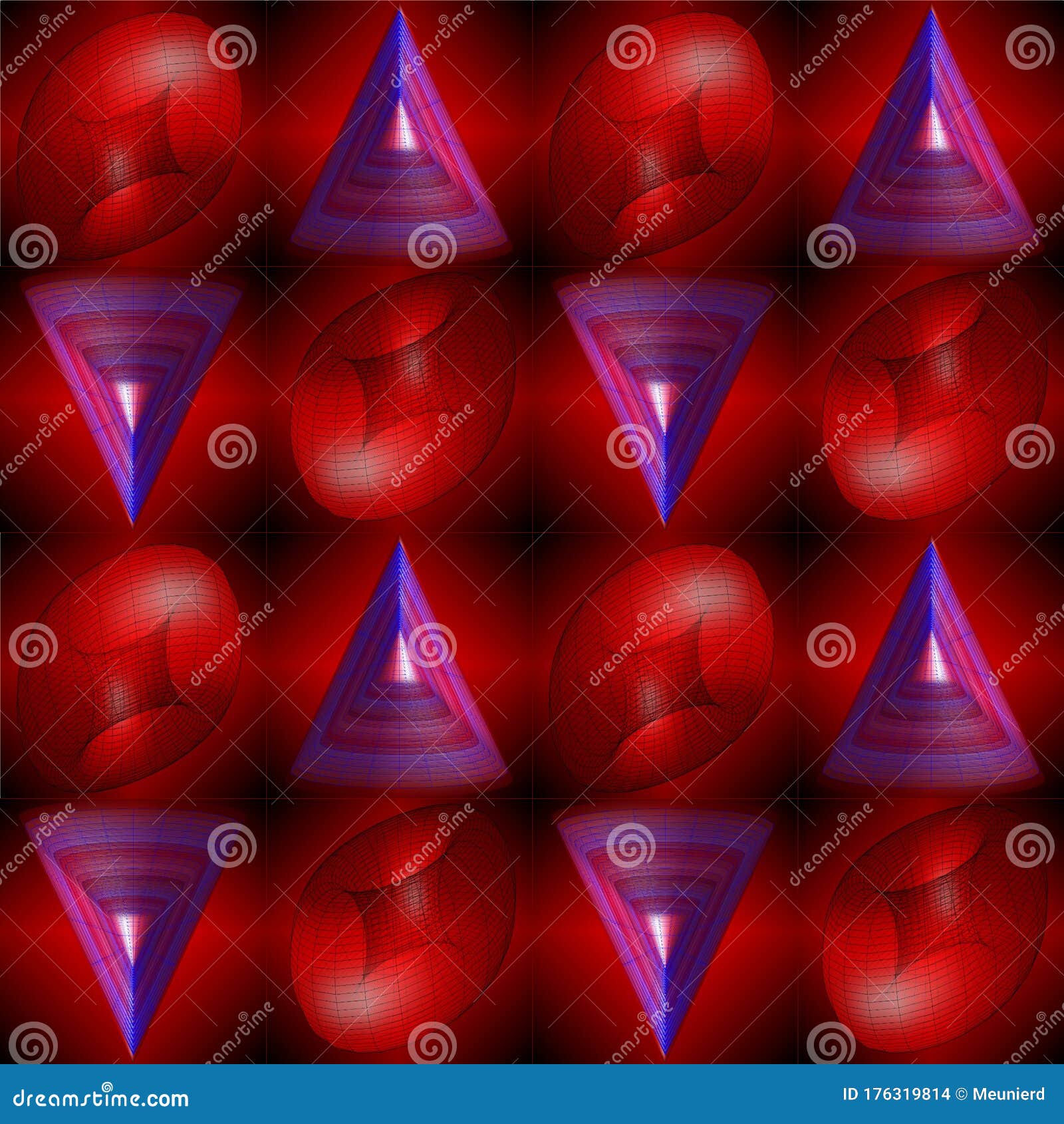 Glossy Seamless Triangle Wallpaper Stock Illustration - Illustration of ...