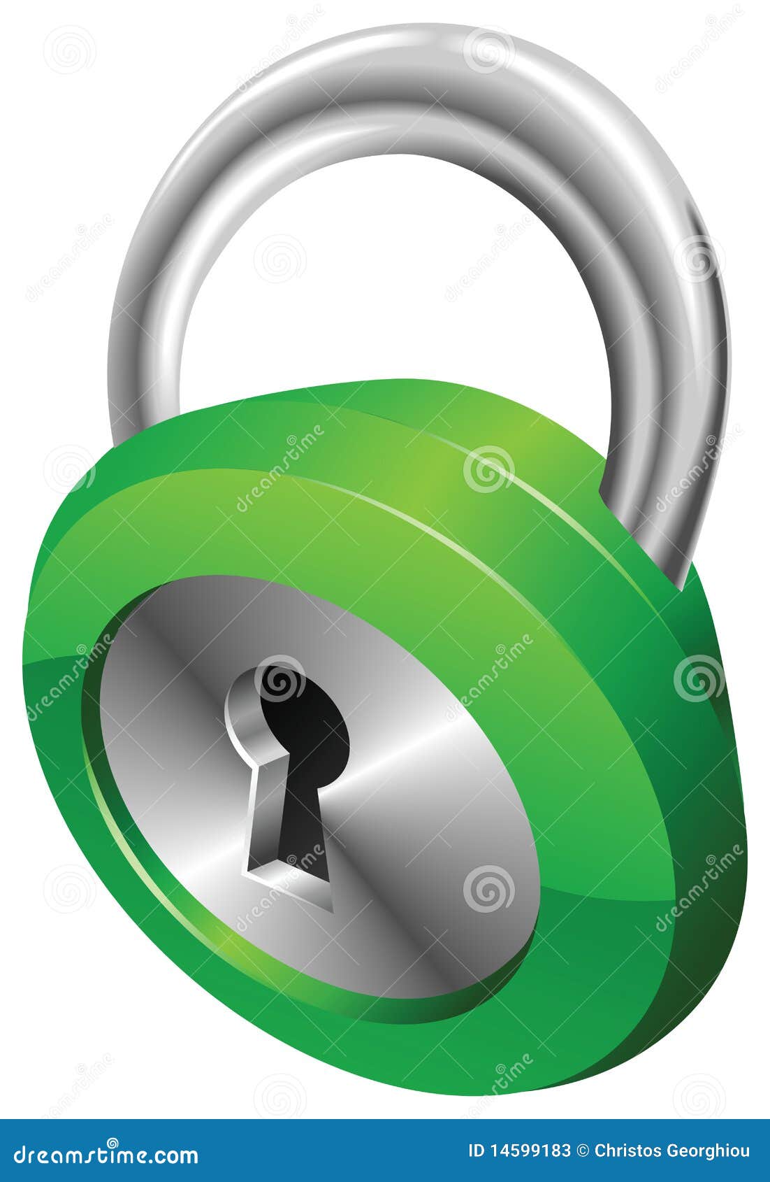Glossy Security Padlock Illustration Stock Vector - Illustration of ...