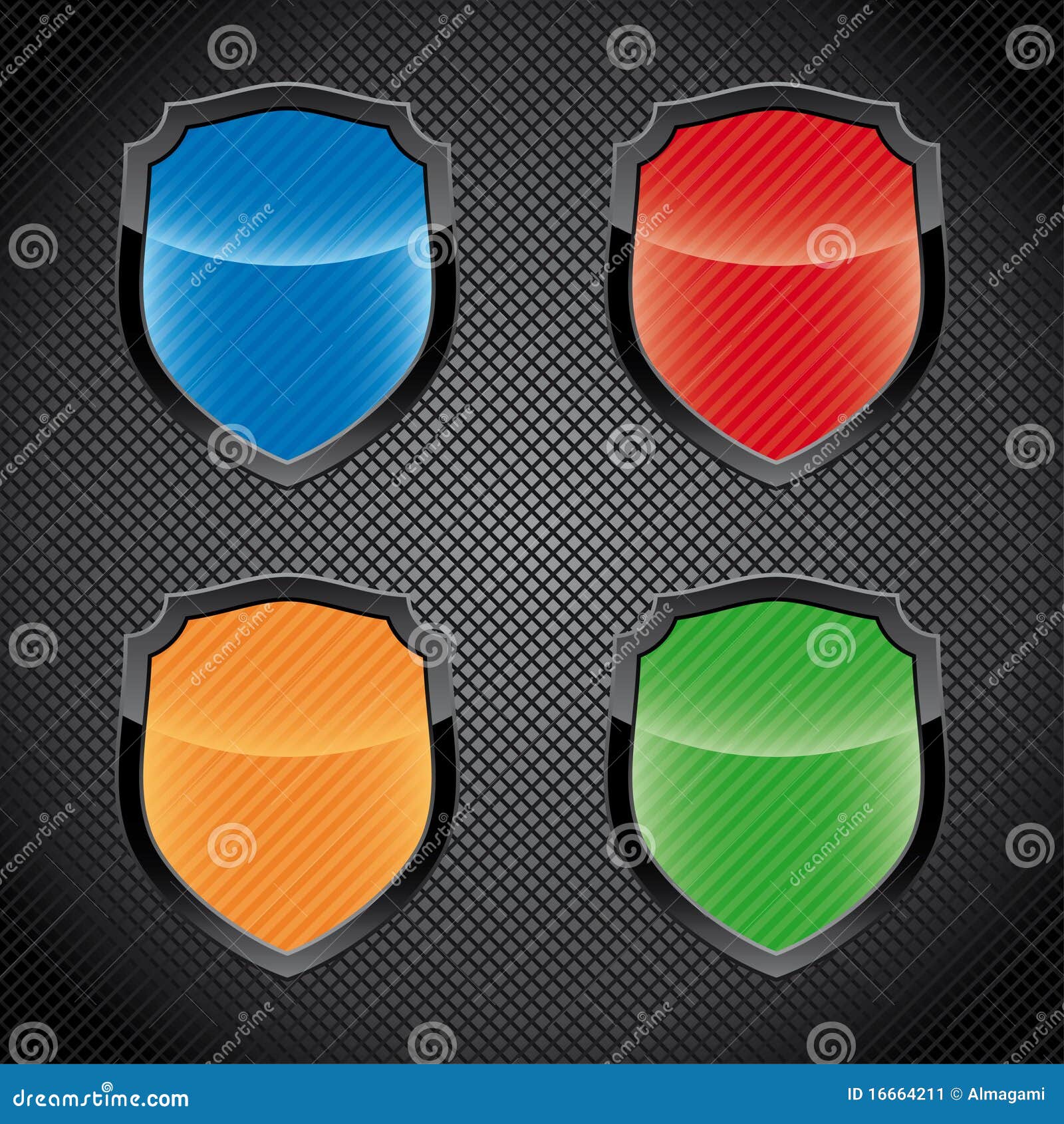 Glossy shield emblems stock illustration. Illustration of label - 16664211