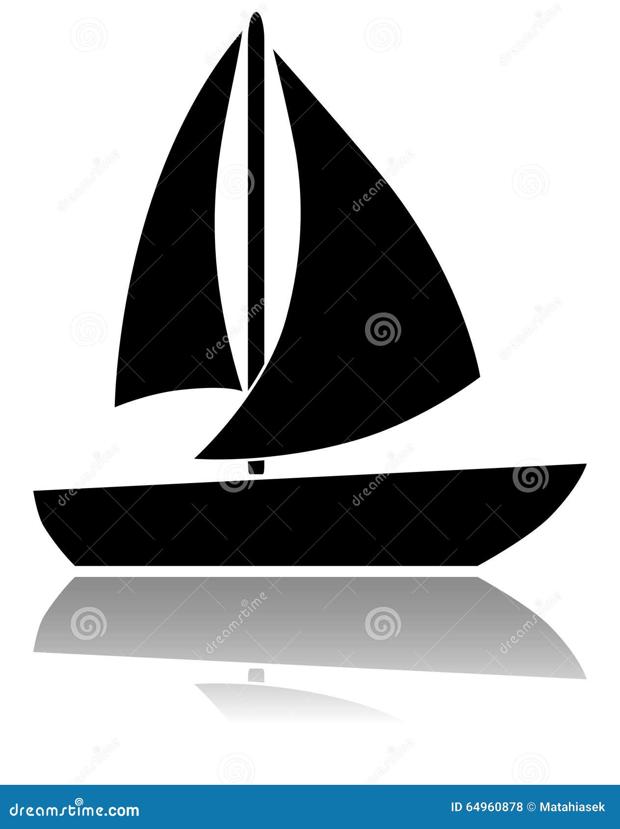 Monochromatic Ship Icon With Hovering Effect Shadow Vector Illustration ...