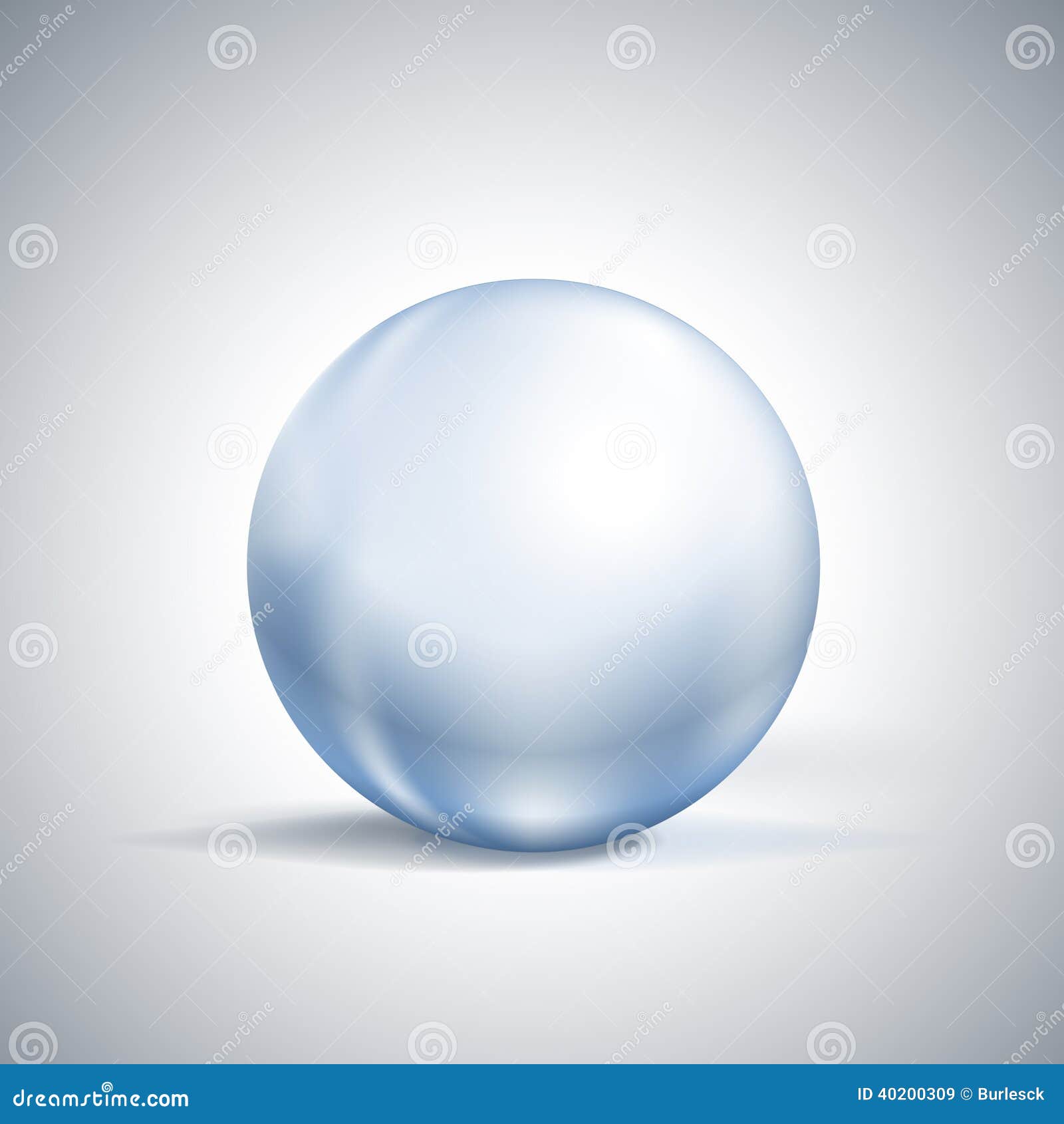 Glossy sphere on white stock vector. Illustration of prophecy - 40200309