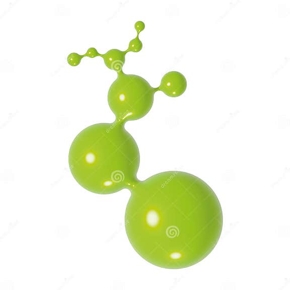 Glossy Spheres in a Dynamic, Three-dimensional Design Resembling a Molecular Structure Stock ...