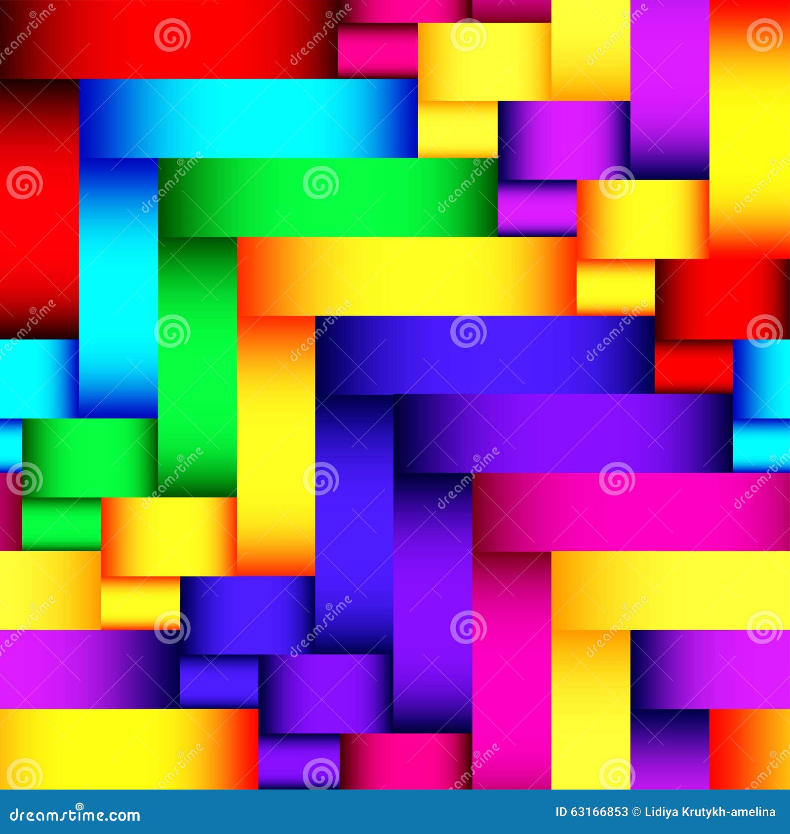 Glossy Stripes Colorful Seamless Pattern Stock Vector - Illustration of ...