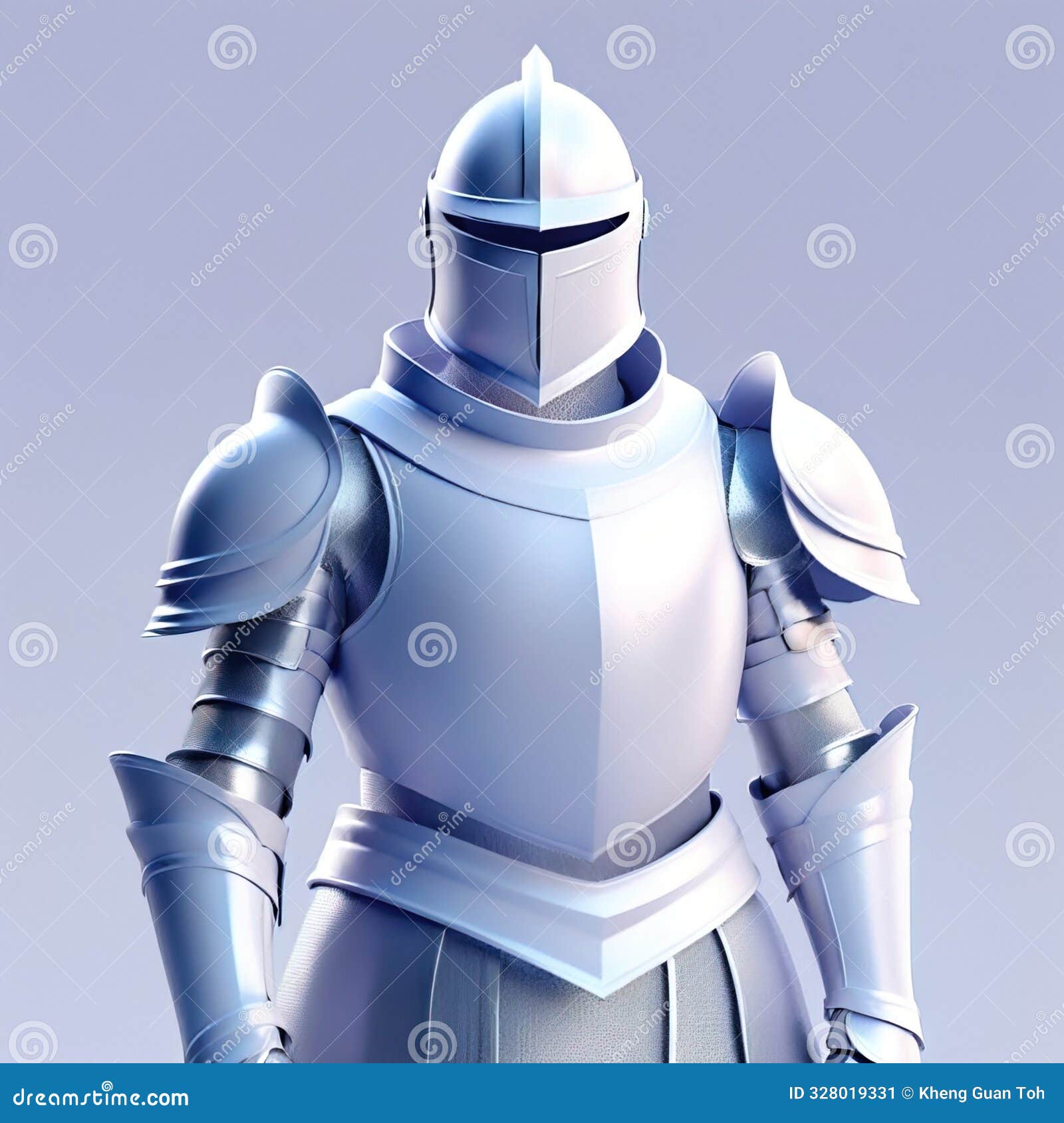 Glossy Stylized Glass Icon of Knight Armor Stock Illustration ...