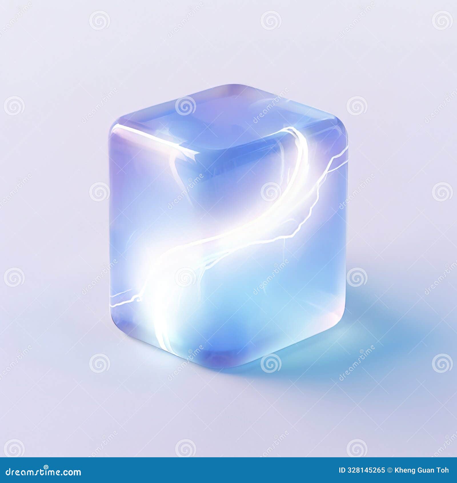 Glossy Stylized Glass Icon of Lightning Bolt Stock Illustration ...
