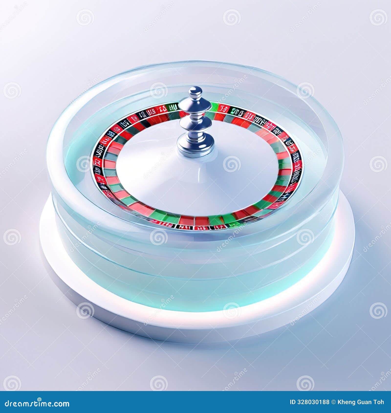 Glossy Stylized Glass Icon of Roulette Wheel Stock Illustration ...