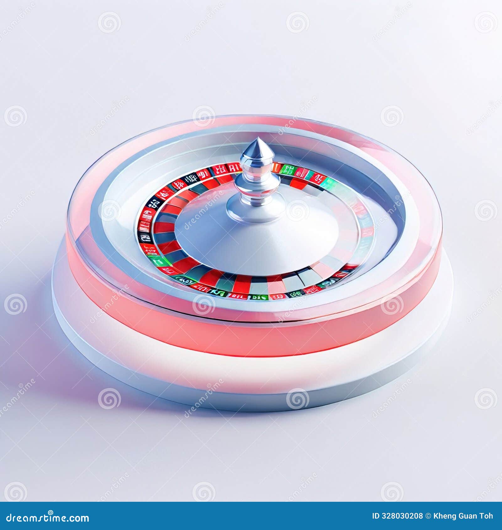 Glossy Stylized Glass Icon of Roulette Wheel Stock Illustration ...