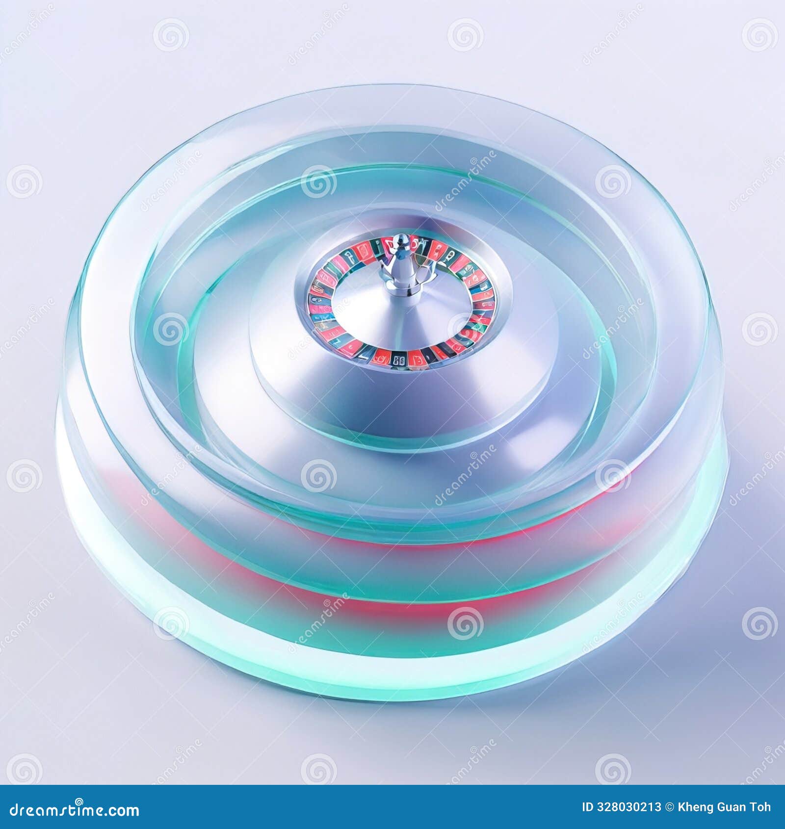 Glossy Stylized Glass Icon of Roulette Wheel Stock Illustration ...
