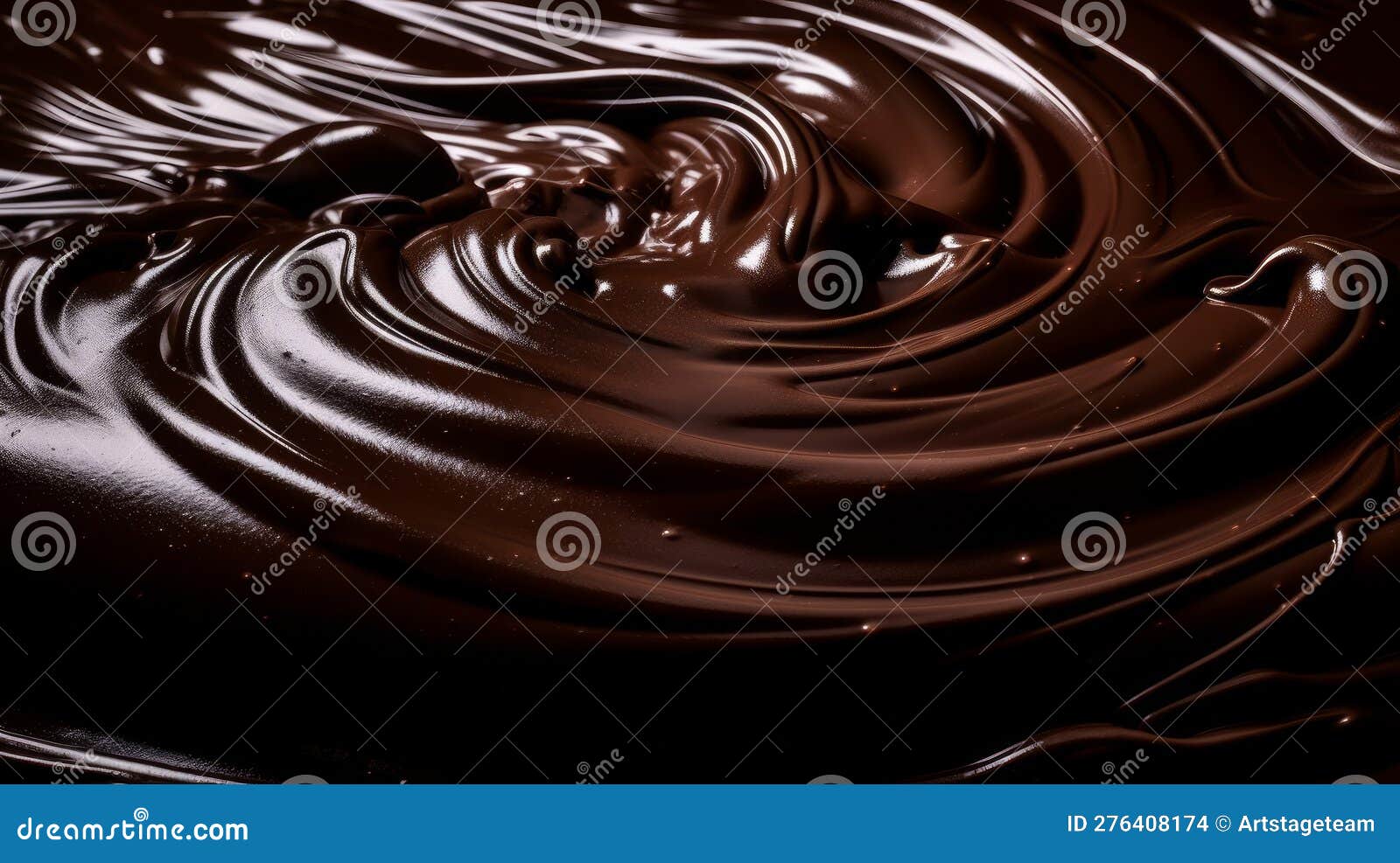 The Glossy Texture of a Chocolate Ganache Dessert. AI Generated Stock ...