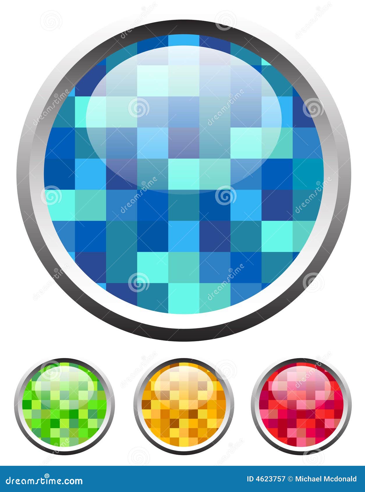 Glossy textured icons stock vector. Illustration of textured - 4623757