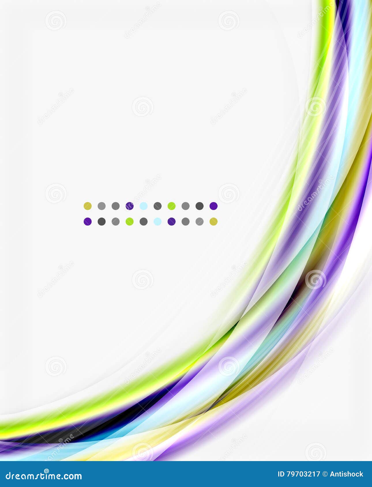 Glossy Translucent Wave Vector Template Stock Vector - Illustration of ...