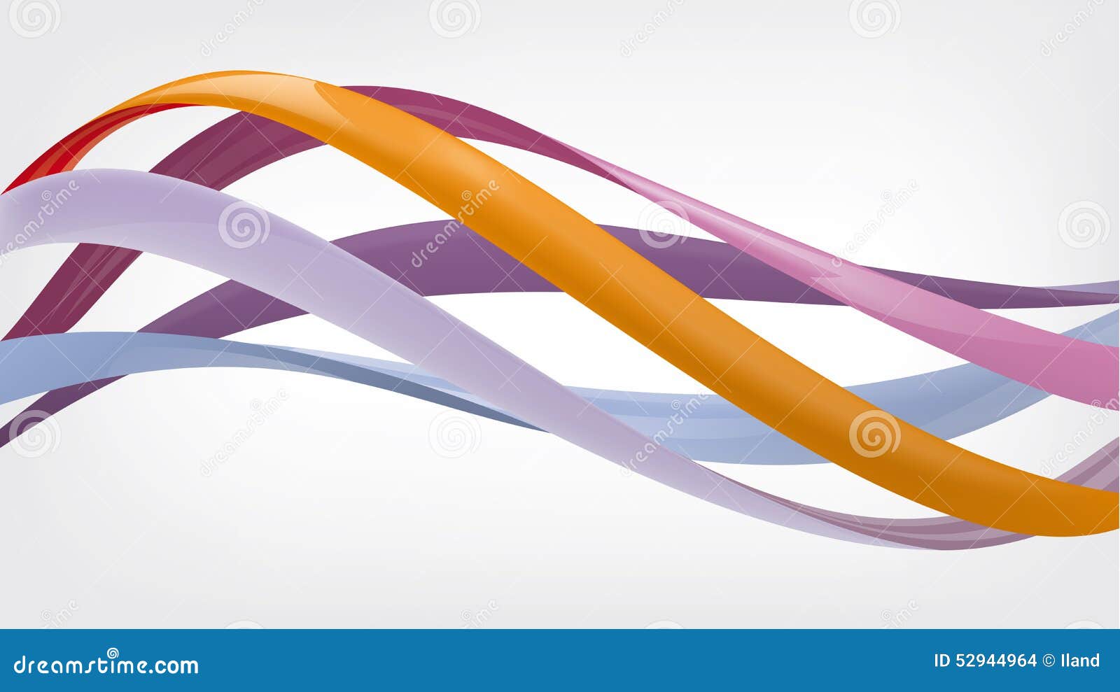 Glossy Twisted Wavy Lines or Graphic Design Stock Vector - Illustration ...