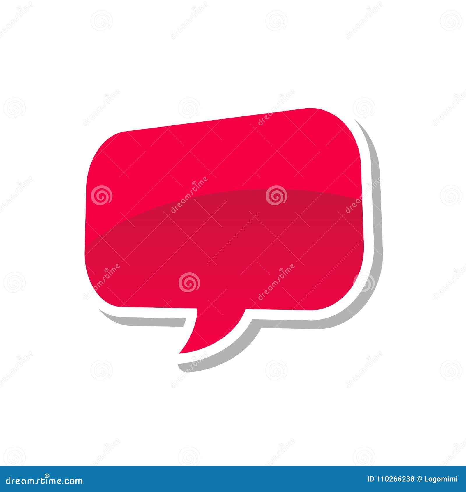Red Glossy Vector Bubble Text Illustration Stock Vector - Illustration ...