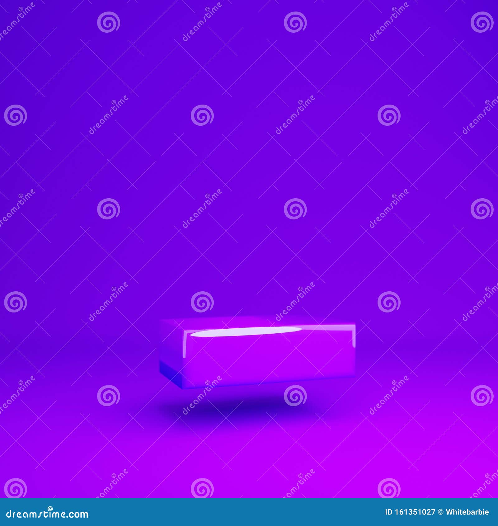 Glossy Violet Dash Symbol Violet Matte Background Stock Illustration ...