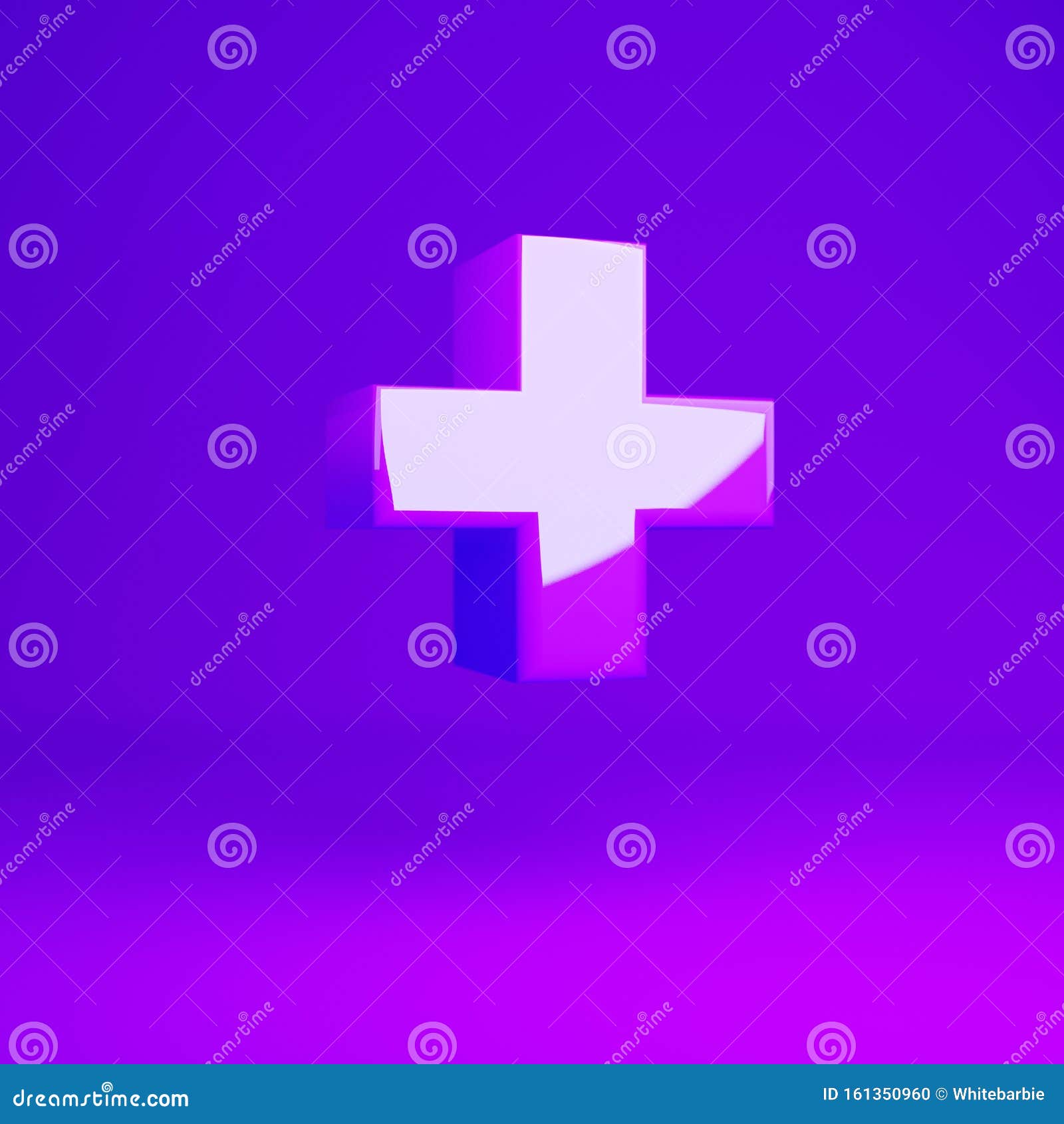 Glossy Violet Plus Symbol Violet Matte Background Stock Illustration ...