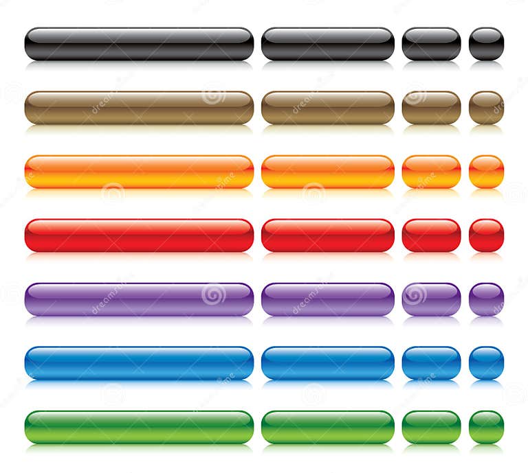 Glossy web buttons stock vector. Illustration of oval - 6962336