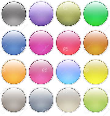 Glossy web buttons icons stock vector. Illustration of black - 12848672