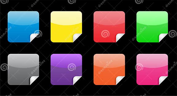 Glossy web stickers stock vector. Illustration of icon - 4780648