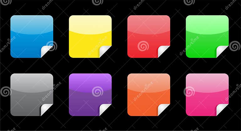 Glossy web stickers stock vector. Illustration of icon - 4780648