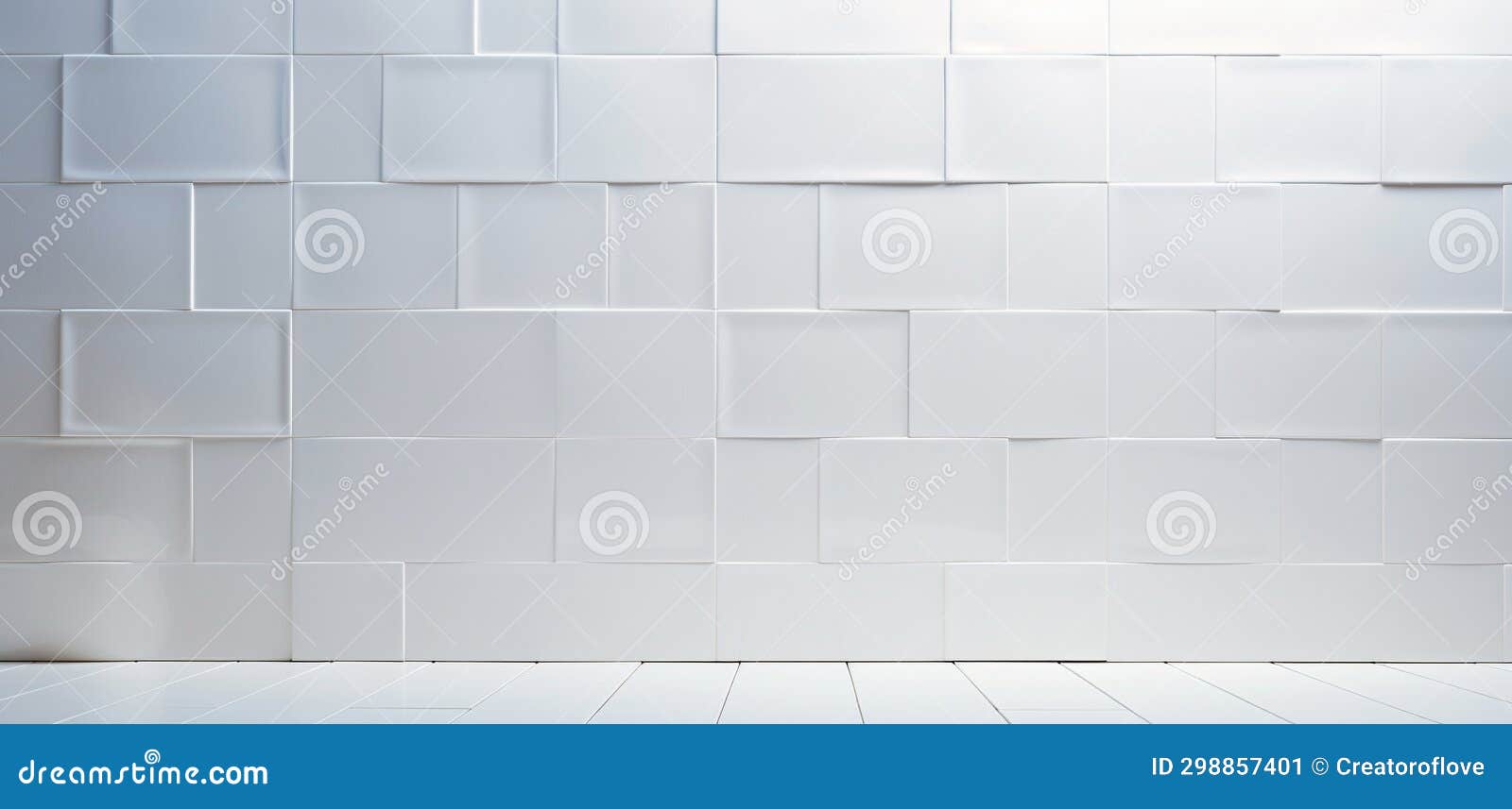 Glossy White Ceramic Tile Square Texture Wall Stock Illustration ...