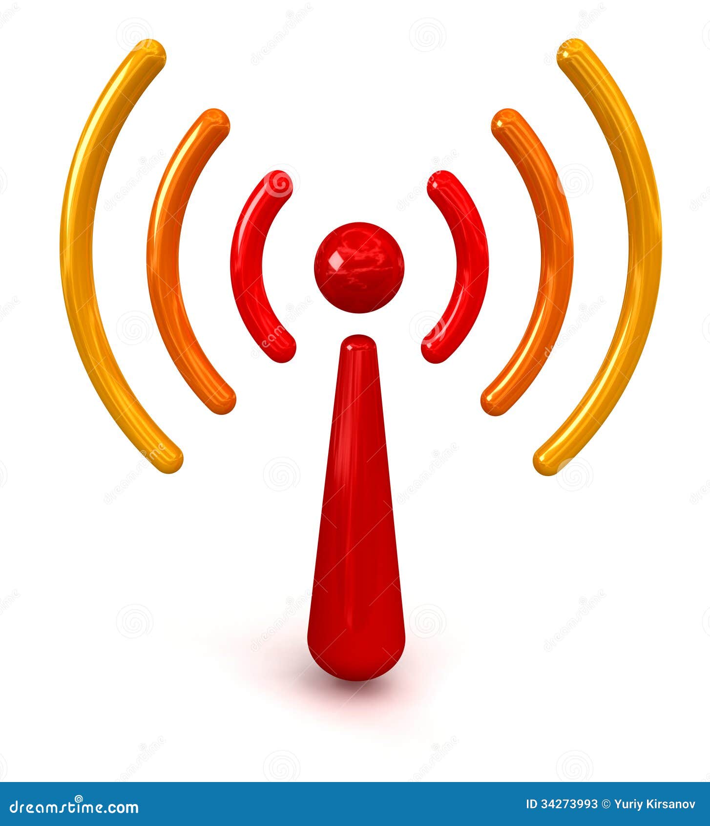 Glossy Wireless Symbol stock illustration. Illustration of wireless ...