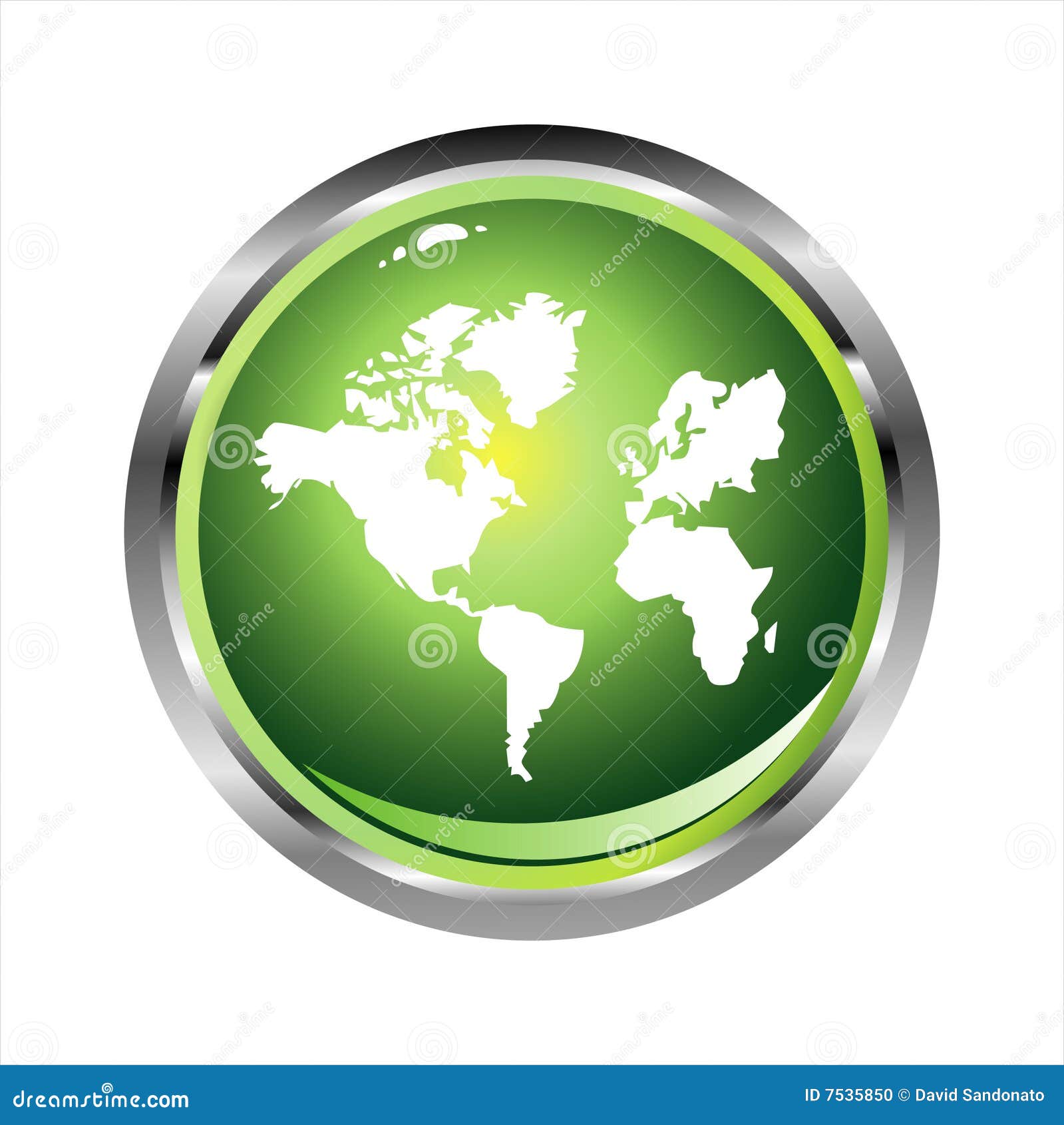 World Sphere With Solid Countries - Ocean Background Stock Image ...