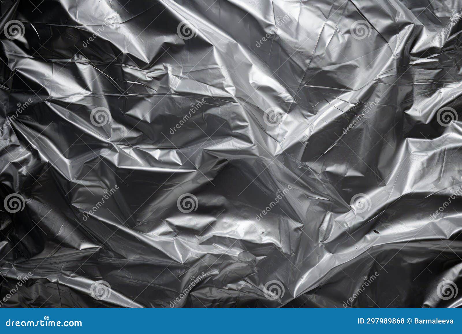 Glossy Wrinkled Plastic Wrap Texture. Generative AI Stock Illustration ...