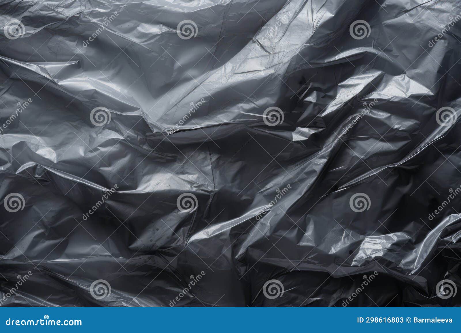 Glossy Wrinkled Plastic Wrap Texture. Generative AI Stock Image - Image ...