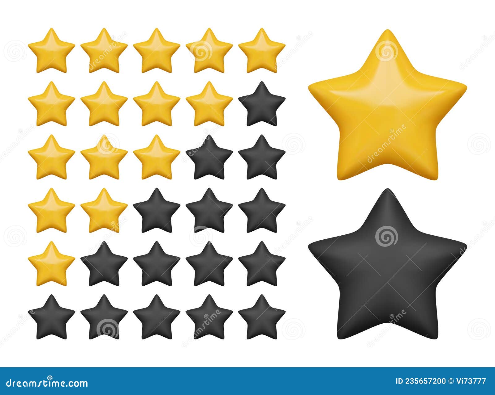 Black Five Stars Icon Cute Isolated On White Background, Chic 5 Star ...