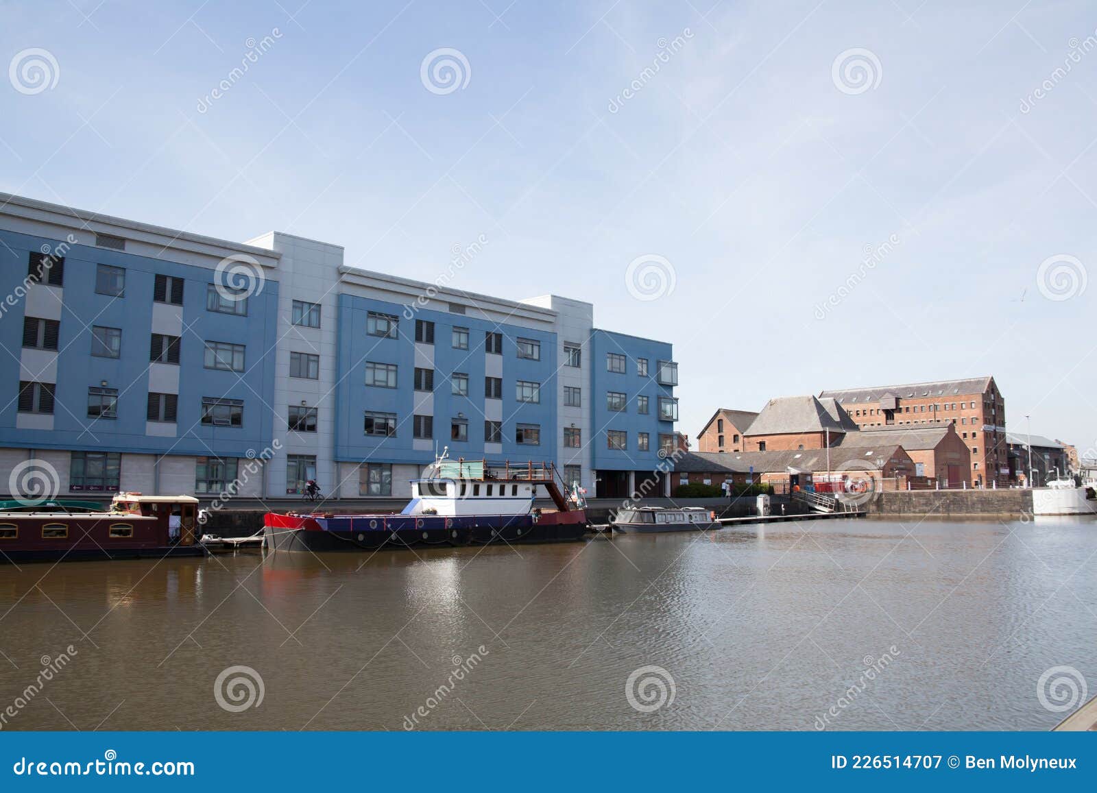 Gloucestershire College by the River Severn in Gloucester in the UK ...