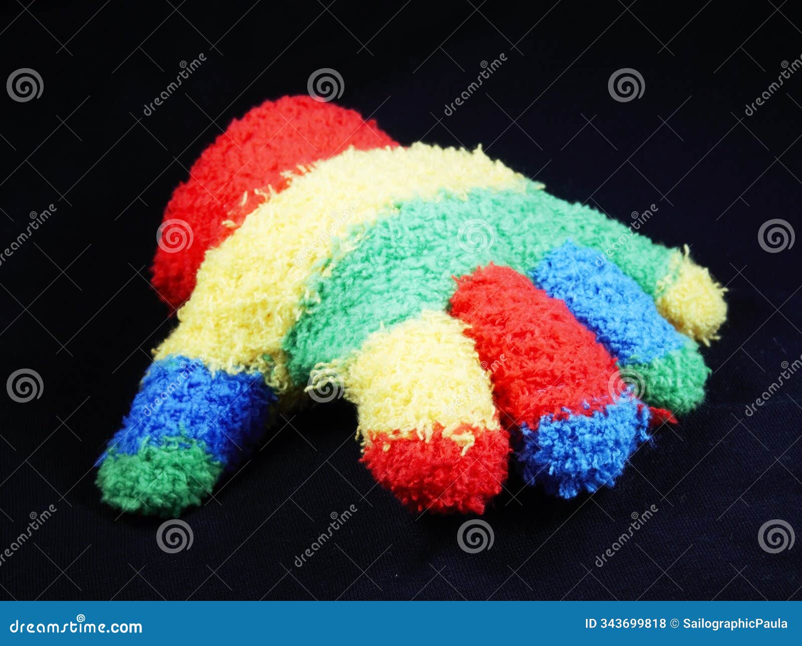 Glove of a Child S Hand that Counts and Raises Fingers. a Countdown or ...