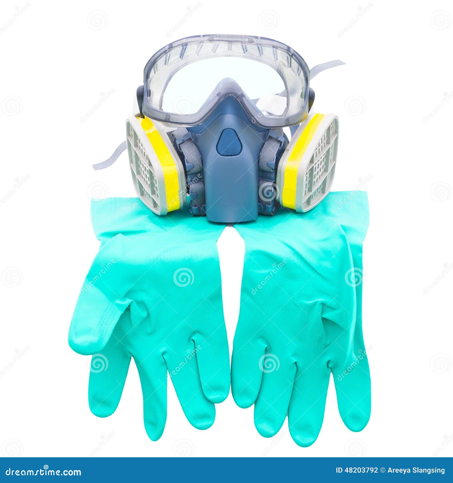 Glove Mask and Goggle, Protective Devices Stock Photo - Image of hand ...